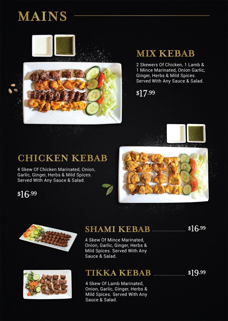 Menu – LUX Afghan KEBAB